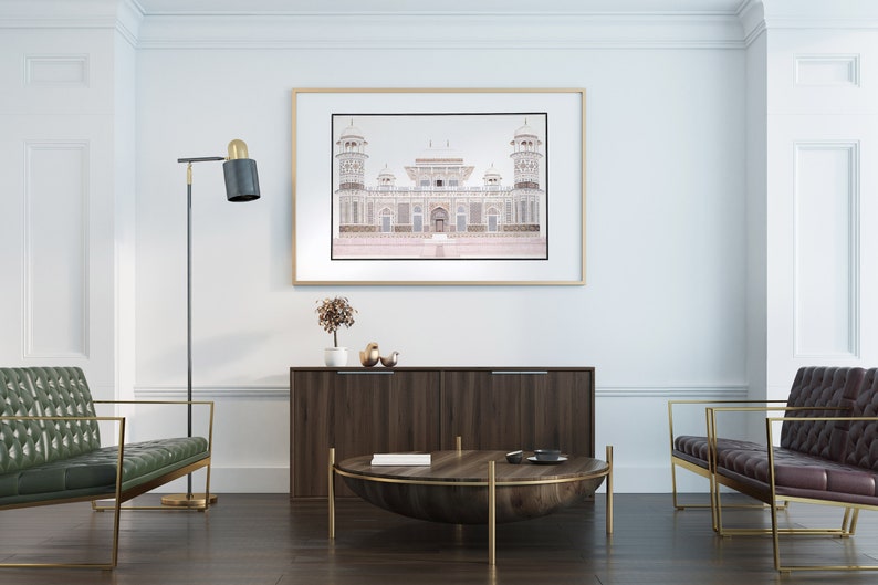 Printable Vintage Amber Fort Drawing Jaipur Boho Decor - Etsy