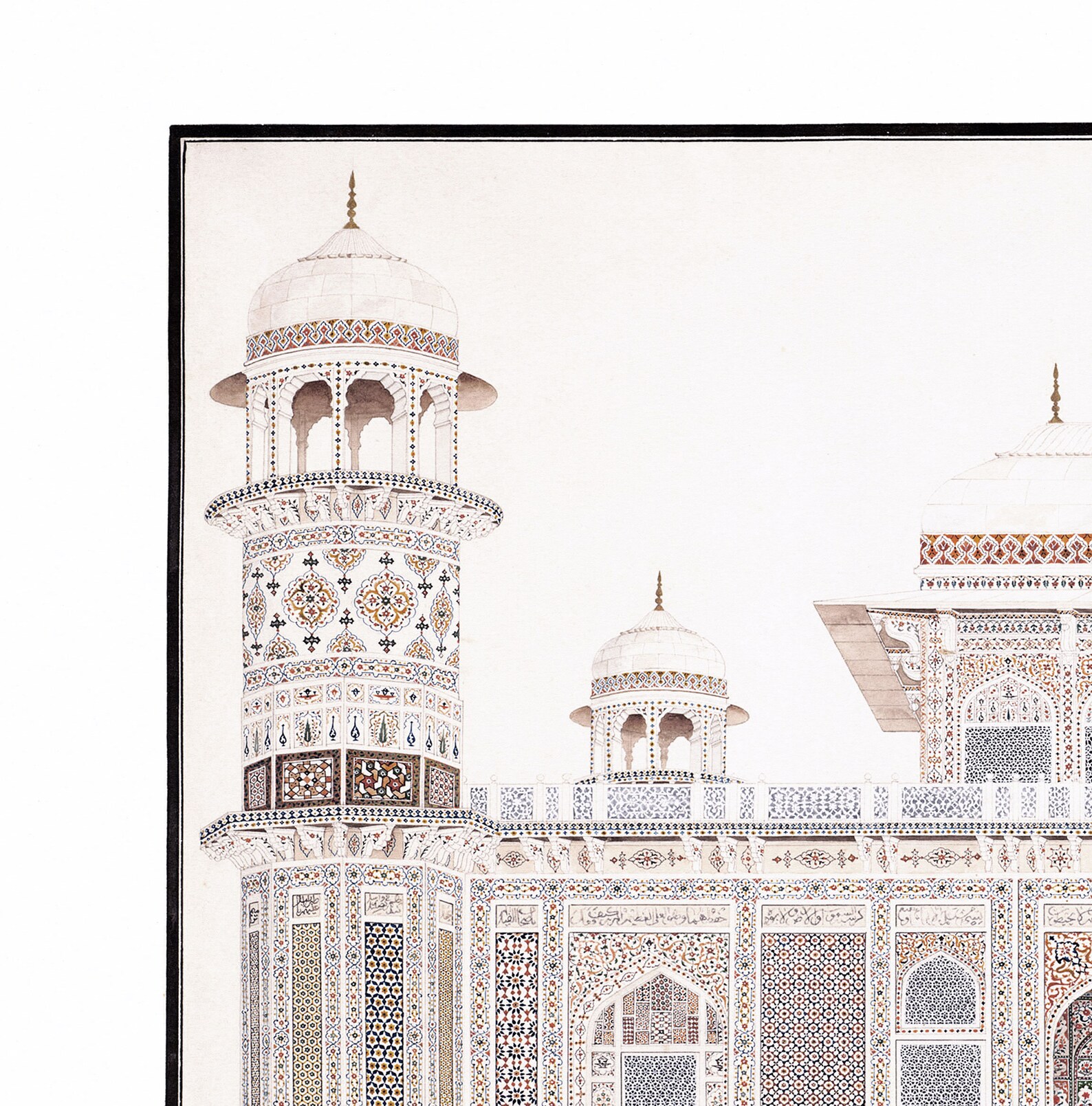 Printable Vintage Amber Fort Drawing Jaipur Boho Decor - Etsy