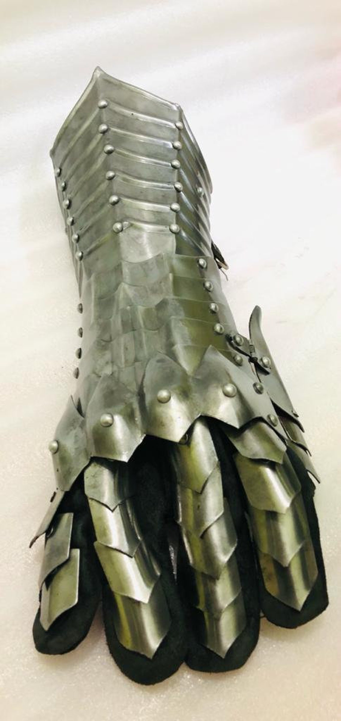Silver Antique Nazgul Gauntlets Steel Medieval Armor Gloves - Etsy