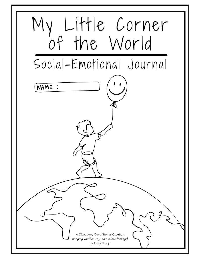Social Awareness Journal for Homeschool, Emotion Learning Worksheets ...