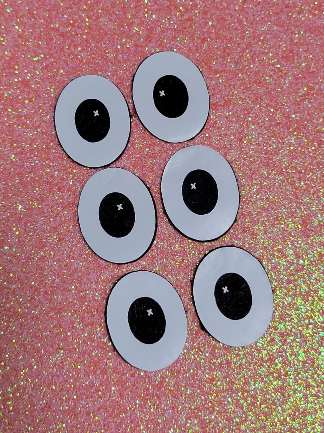 4 Pairs Felt Eyes bluey, Cartoon, Adhesive Felt, Htv - Etsy