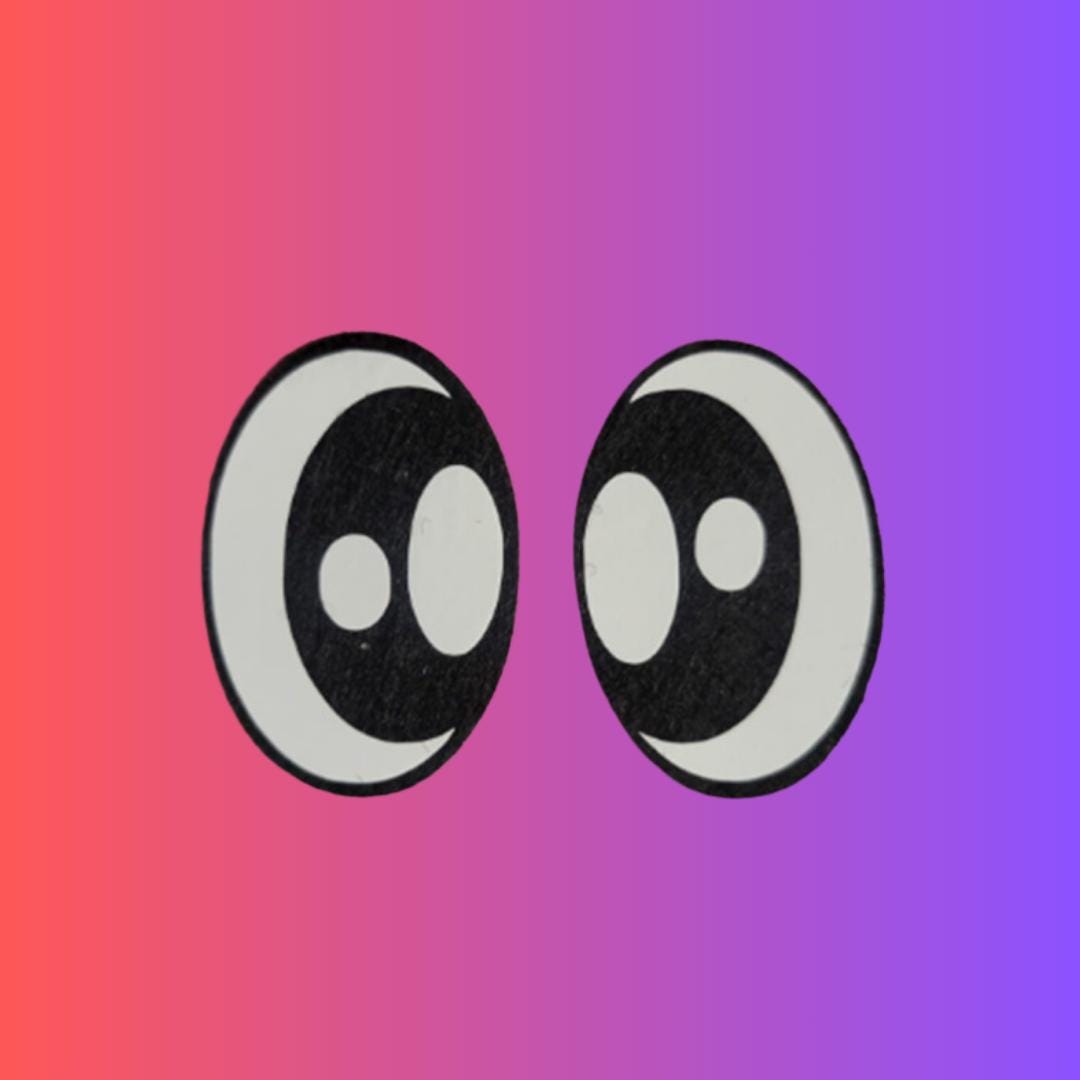 4 Pairs per Pack, Felt Eyes, Oval, Amigurumi Eyes, Vinyl, Inch Eyes ...