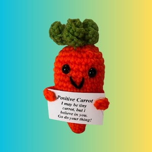 Emotional Support Positive Potato, Carrot, Pickle Crochet, Gift - Etsy