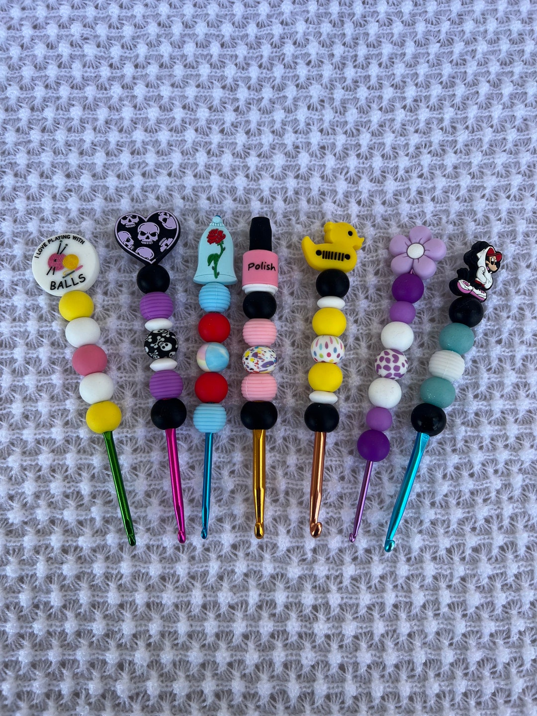 Beaded Crochet Hooks for Comfort Grip in Various Hook Sizes - Etsy