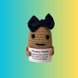 Emotional Support Positive Potato, Carrot, Pickle Crochet, Gift - Etsy