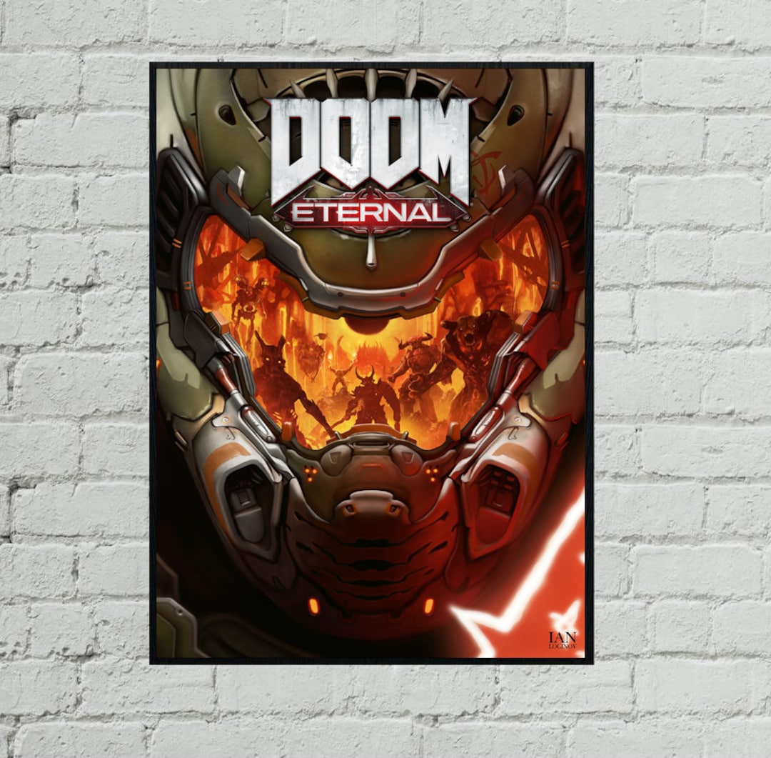 Doom Eternal Video Game Poster the Ultimate Doom - Etsy