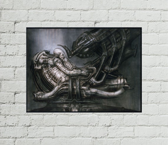 Giger Unique Artwork Alien Xenomorph Biomechanical Universe | Etsy