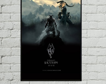 Elder Scrolls Skyrim Poster - Etsy