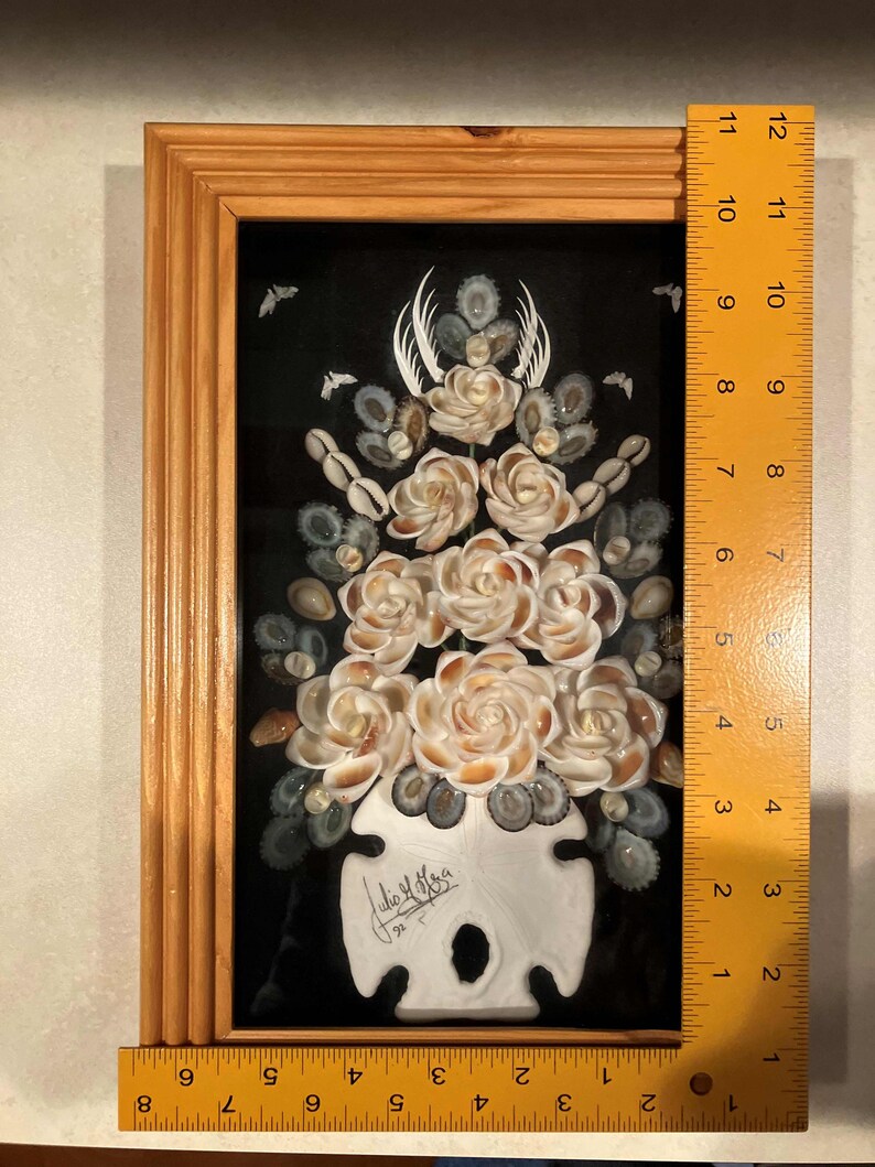 Julio G Meza Shell Art Shadow Box - Etsy