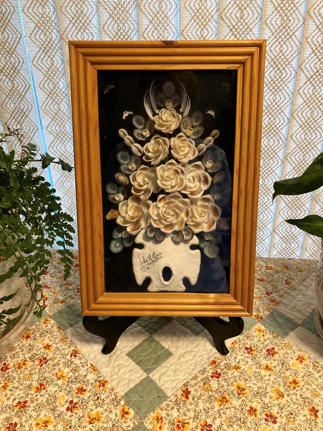 Julio G Meza Shell Art Shadow Box - Etsy