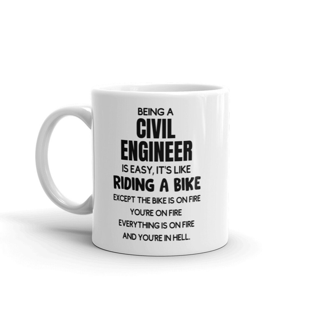 Funny Civil Engineer Mug-gift for Civil Engineer-new Civil Engineer Mug ...