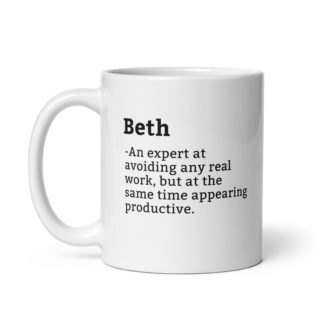 Beth Mug-coworker Mug-beth Definition Mug-personalised Beth Mug-custom ...
