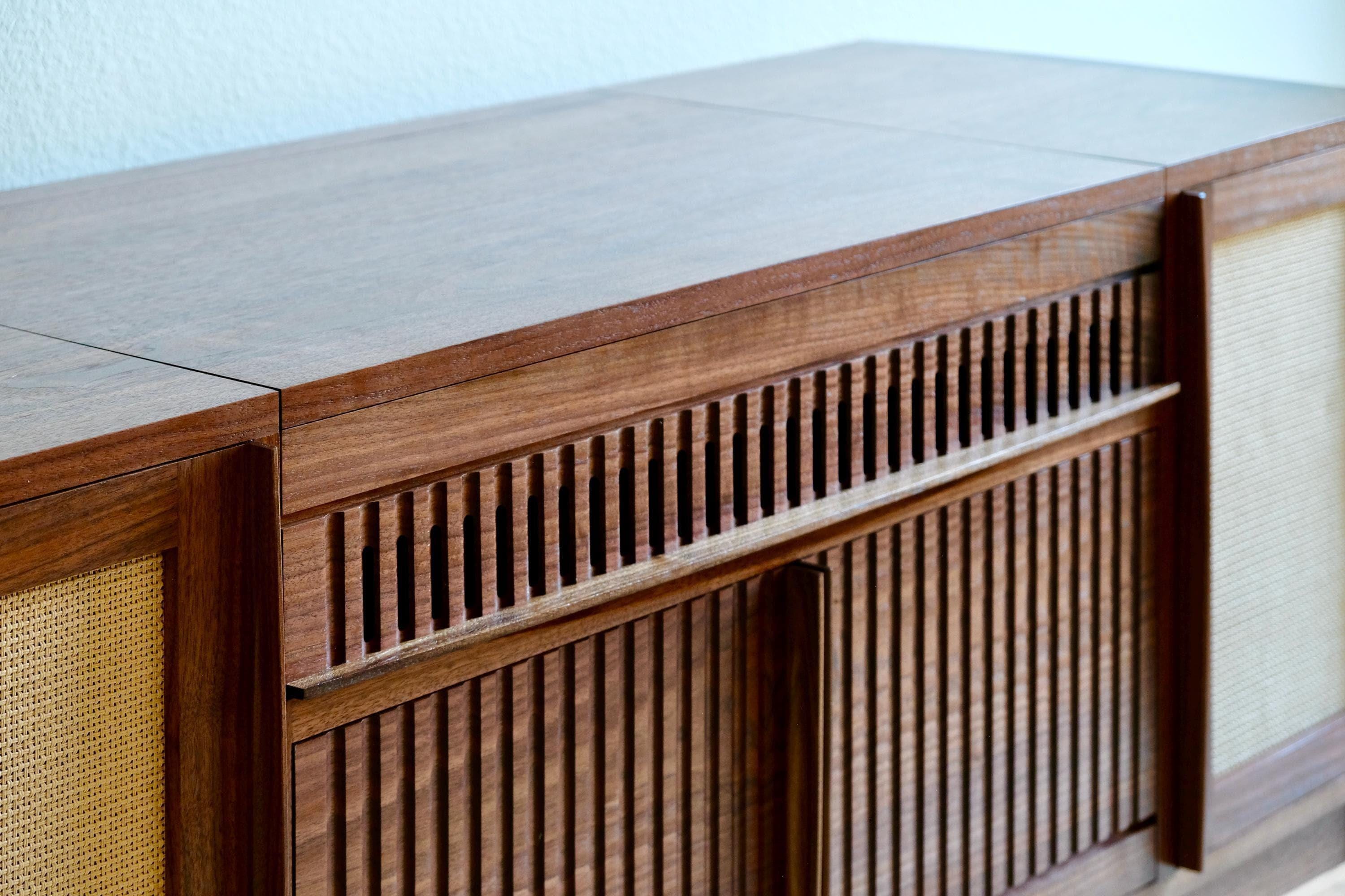 Custom Handmade Solid Wood Sonos-integrated Vinyl Record Console & TV ...
