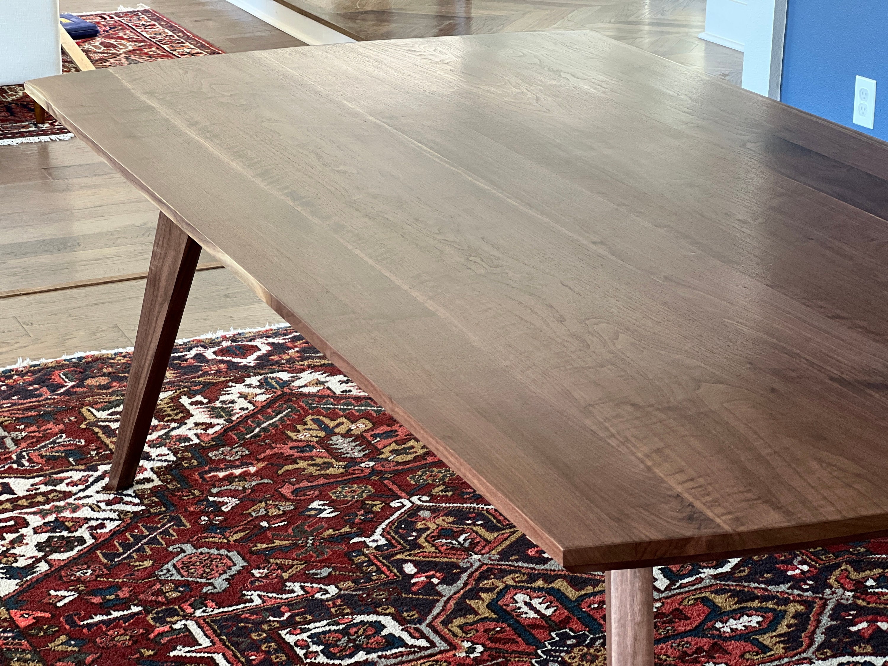 The Everyday Table | Handcrafted MCM Dining Table in Solid Walnut - Etsy