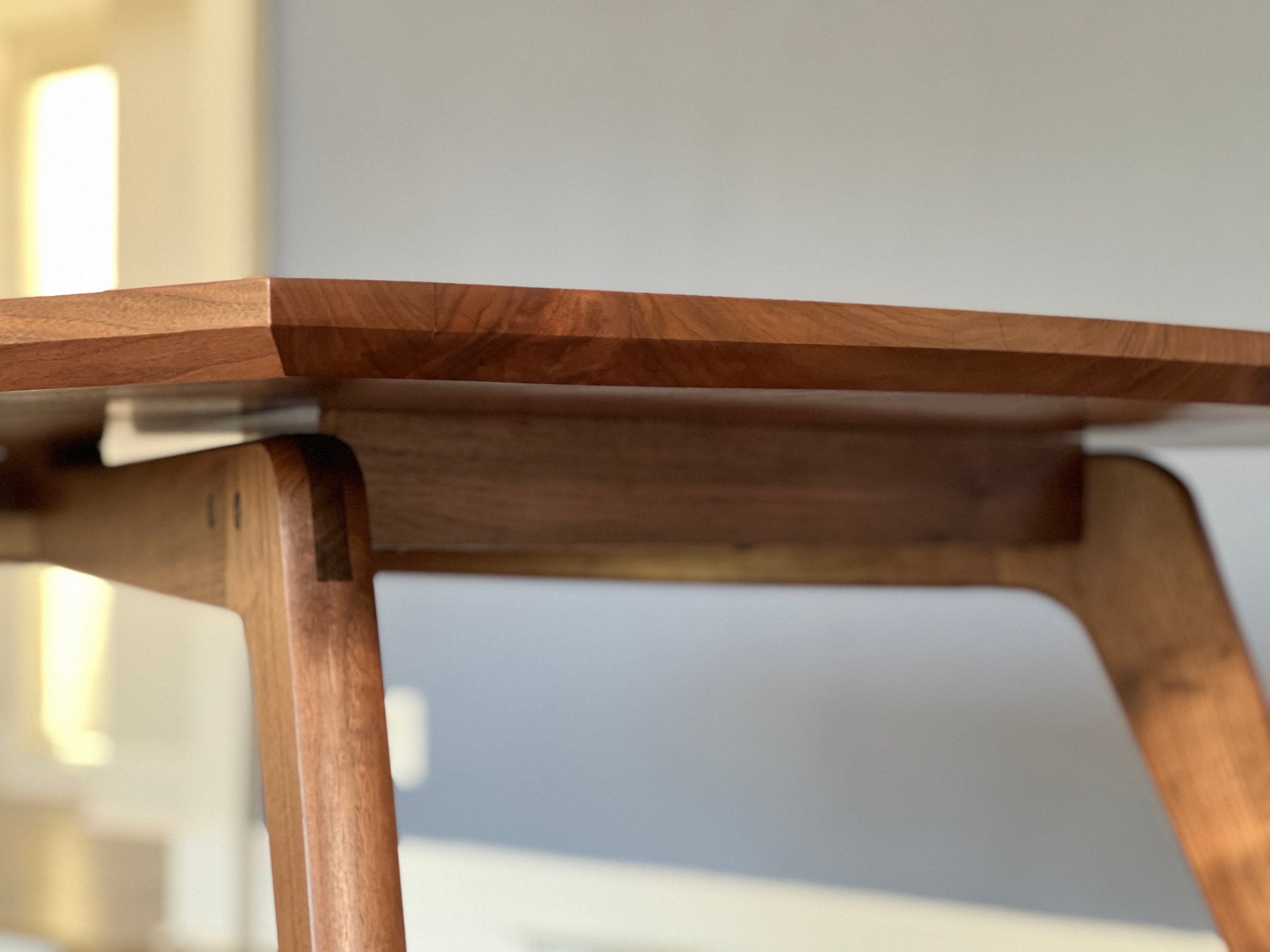 The Everyday Table | Handcrafted MCM Dining Table in Solid Walnut - Etsy