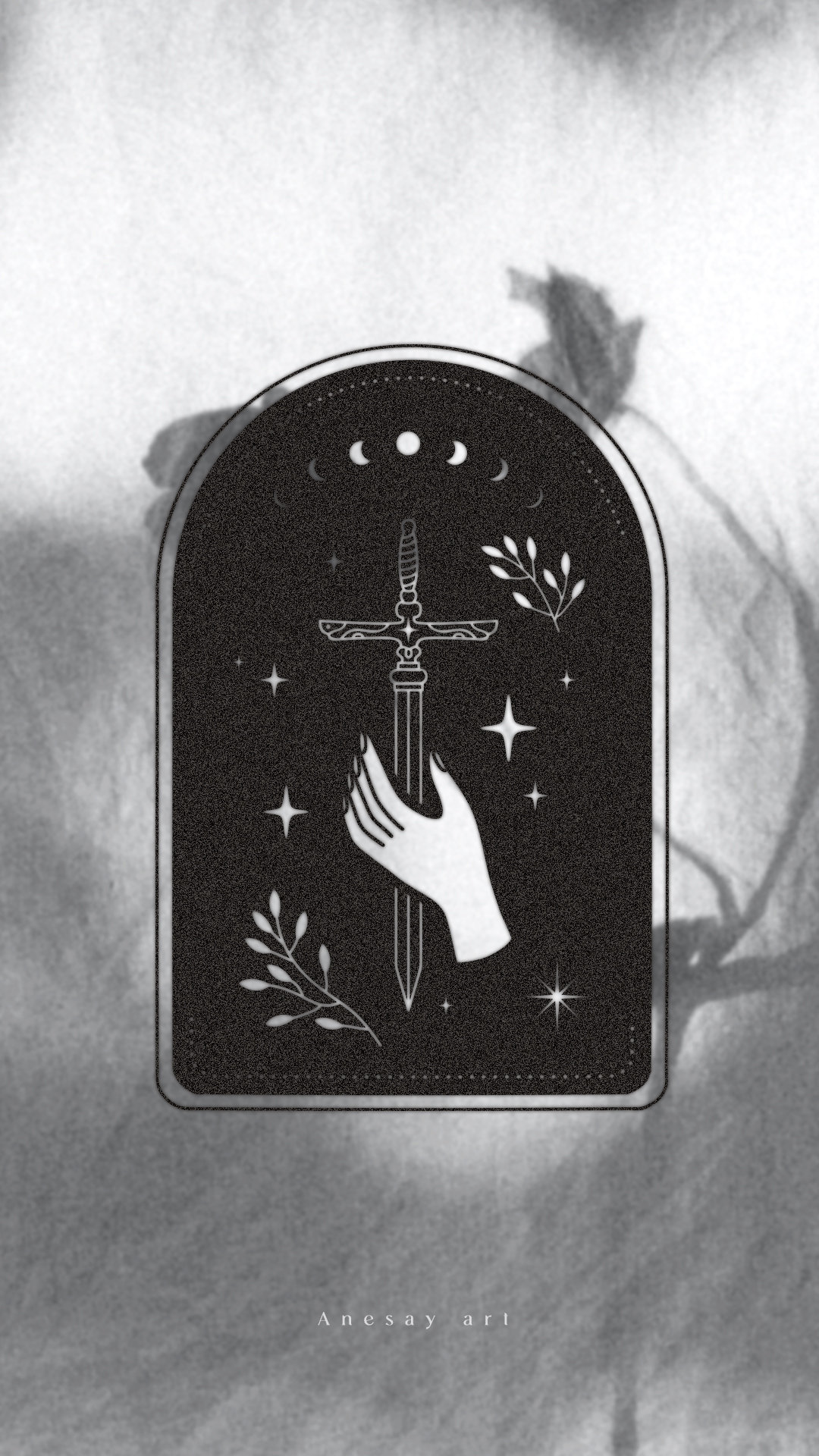 Witchy Premade Logo Svg Celestial Dagger Clipart Png - Etsy