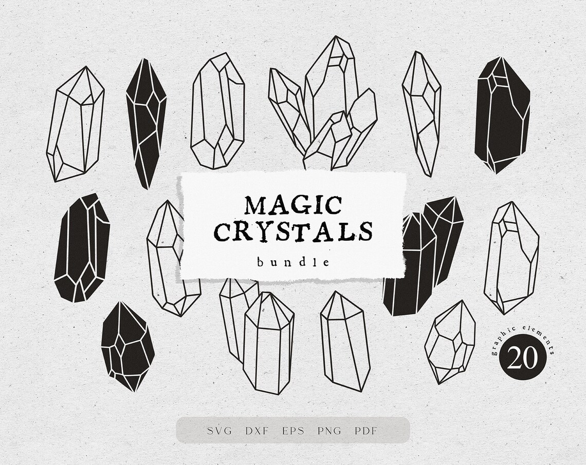 Celestial Crystal Svg Moon Crystal Svg File for Cricut - Etsy