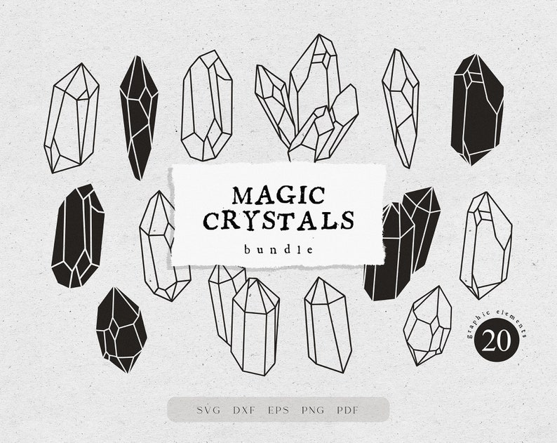 Celestial Crystal Svg Moon Crystal Svg File for Cricut - Etsy
