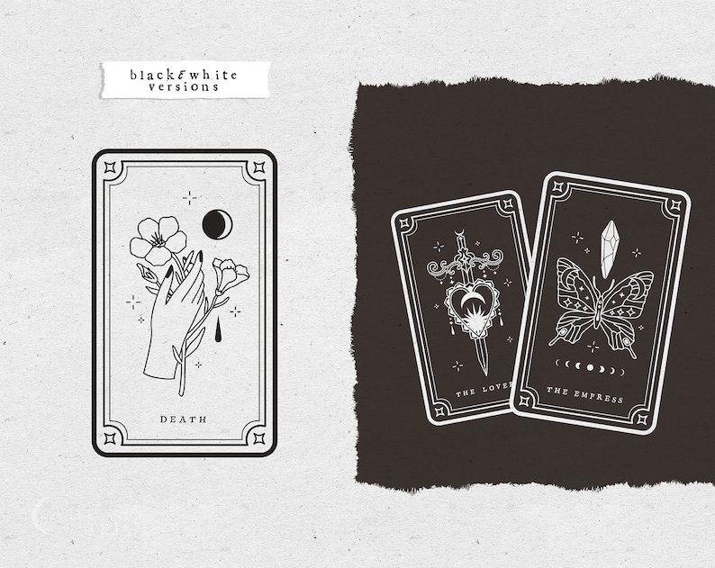 Cartas del tarot imprimibles SVG Carta del tarot celestial - Etsy México