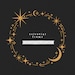 Celestial Circle Frame SVG, Moon and Stars Magical Frame CLIPART ...