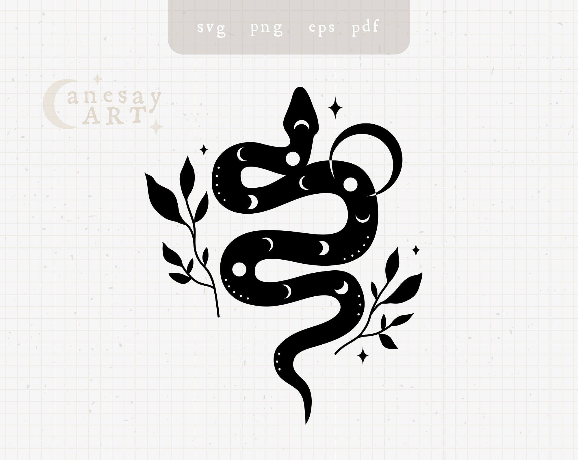 Craft Supplies & Tools Kids' Crafts Floral snake svg witchy svg flower ...