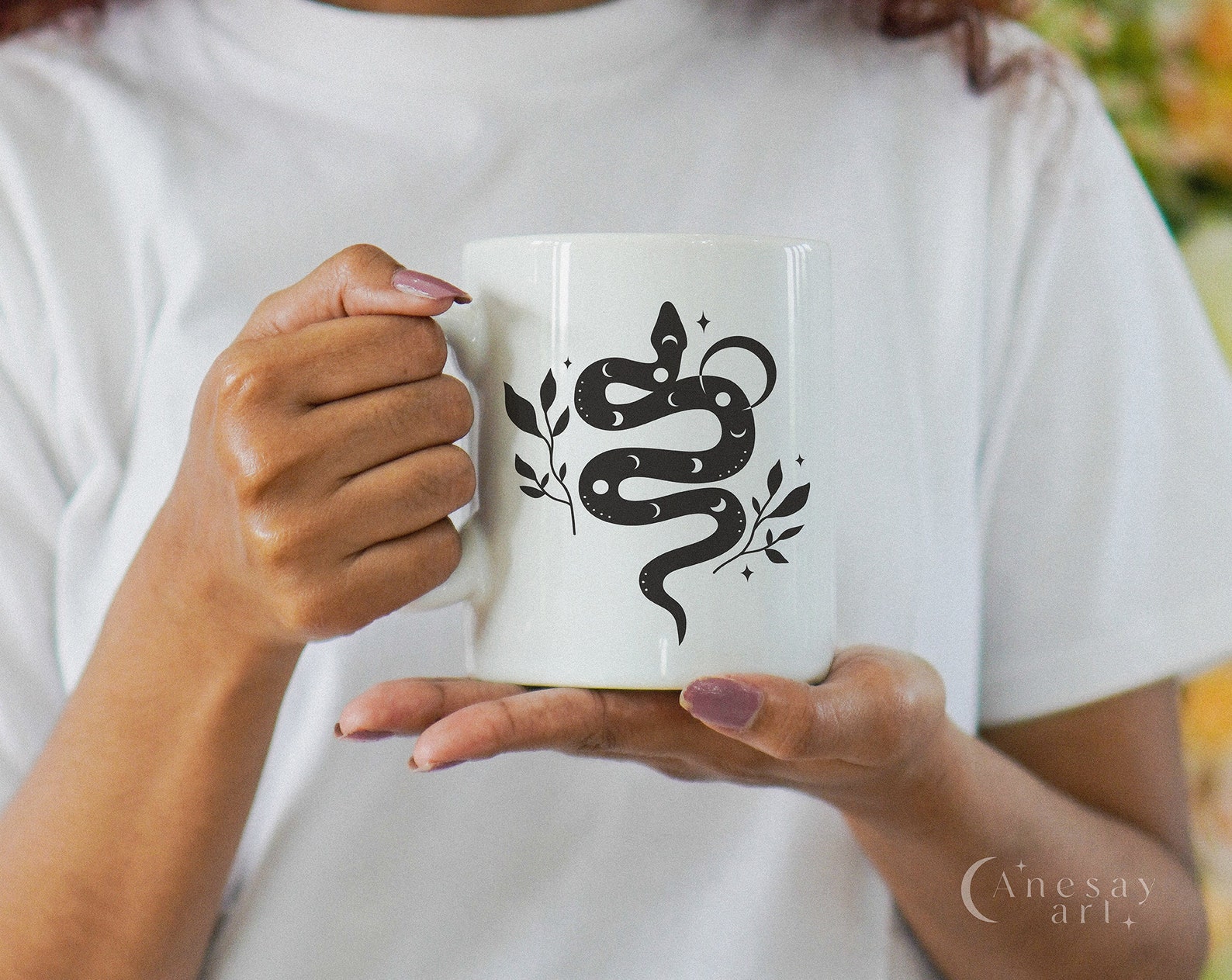 Celestial Snake SVG Moon Phases Snake Svg File for CRICUT Boho - Etsy