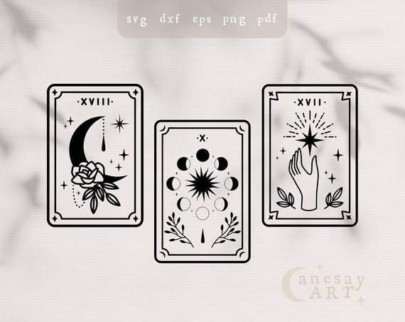 Tarot Cards Svg Basic Witch Svg Celestial Tarot Card Svg File - Etsy