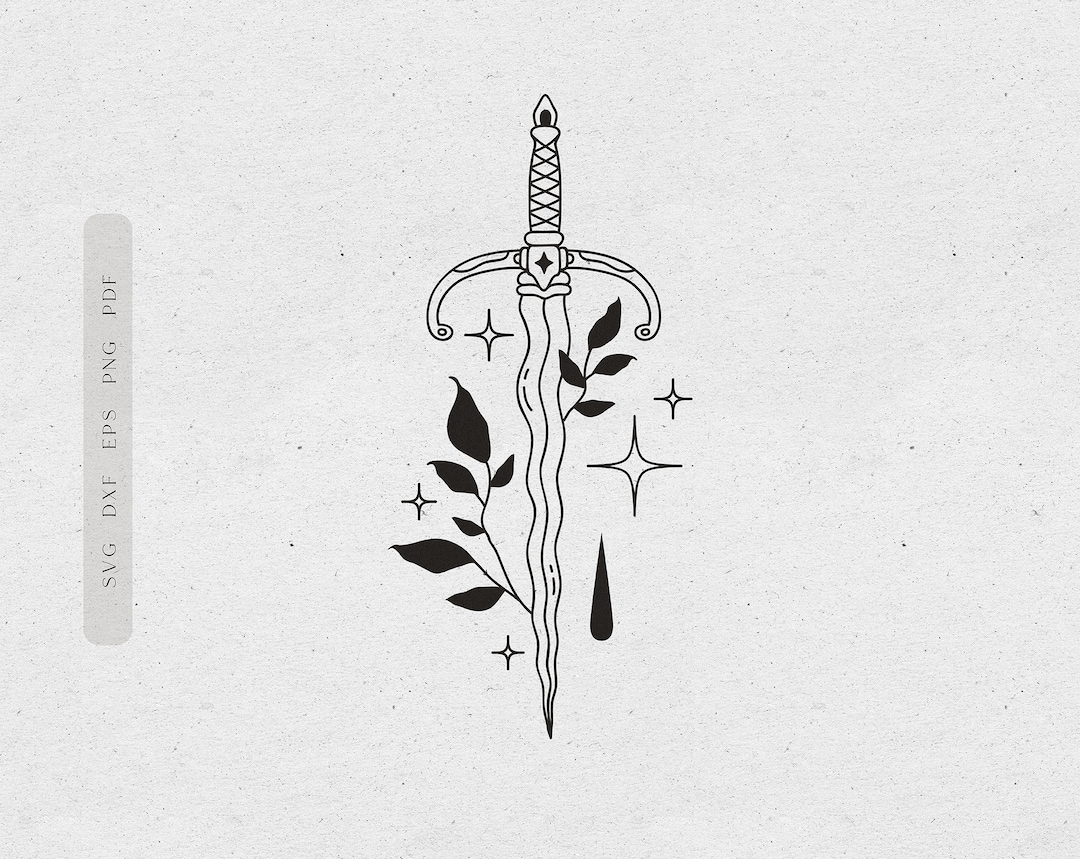 Celestial Dagger SVG, Mystical Sword Svg Files for CRICUT, Witchy Sword ...