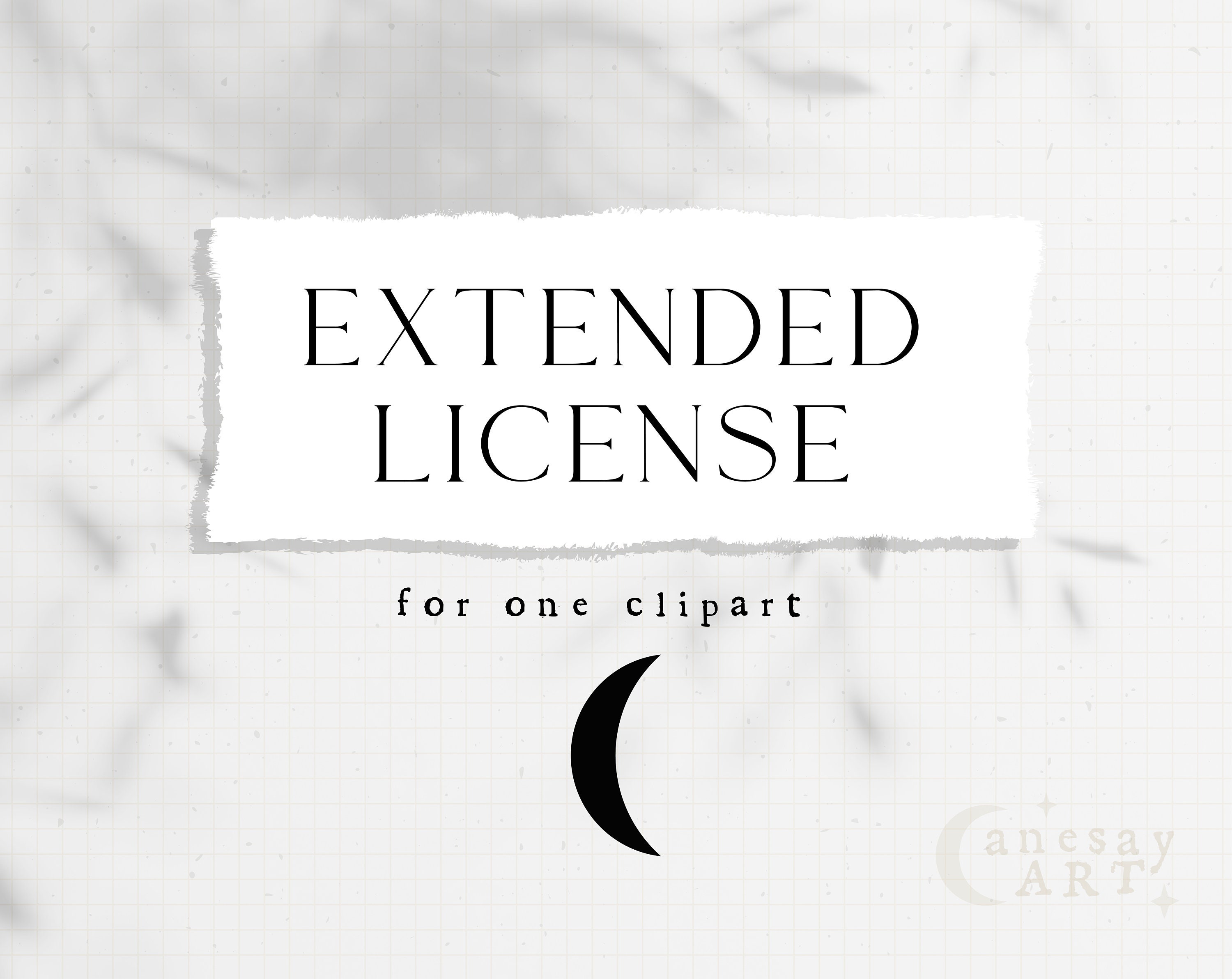Extended License for One Clipart Commercial Use Celestial Extended ...