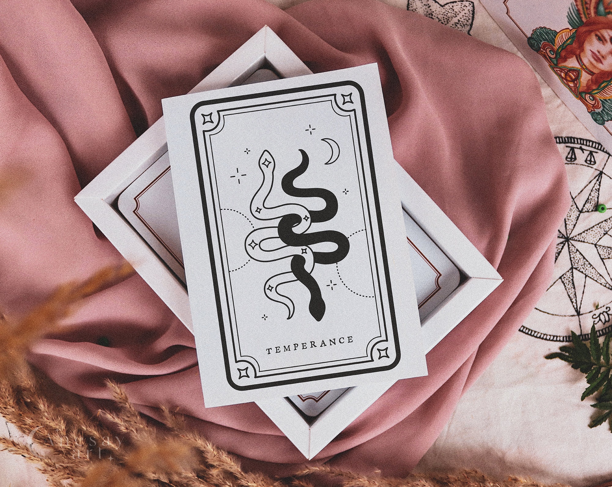 Celestial Printable Tarot SVG, Mystical Tarot Card Svg Files for CRICUT ...