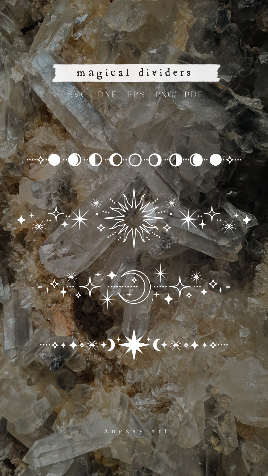 Celestial Frame SVG Magical Divider Svg Files for Cricut - Etsy UK