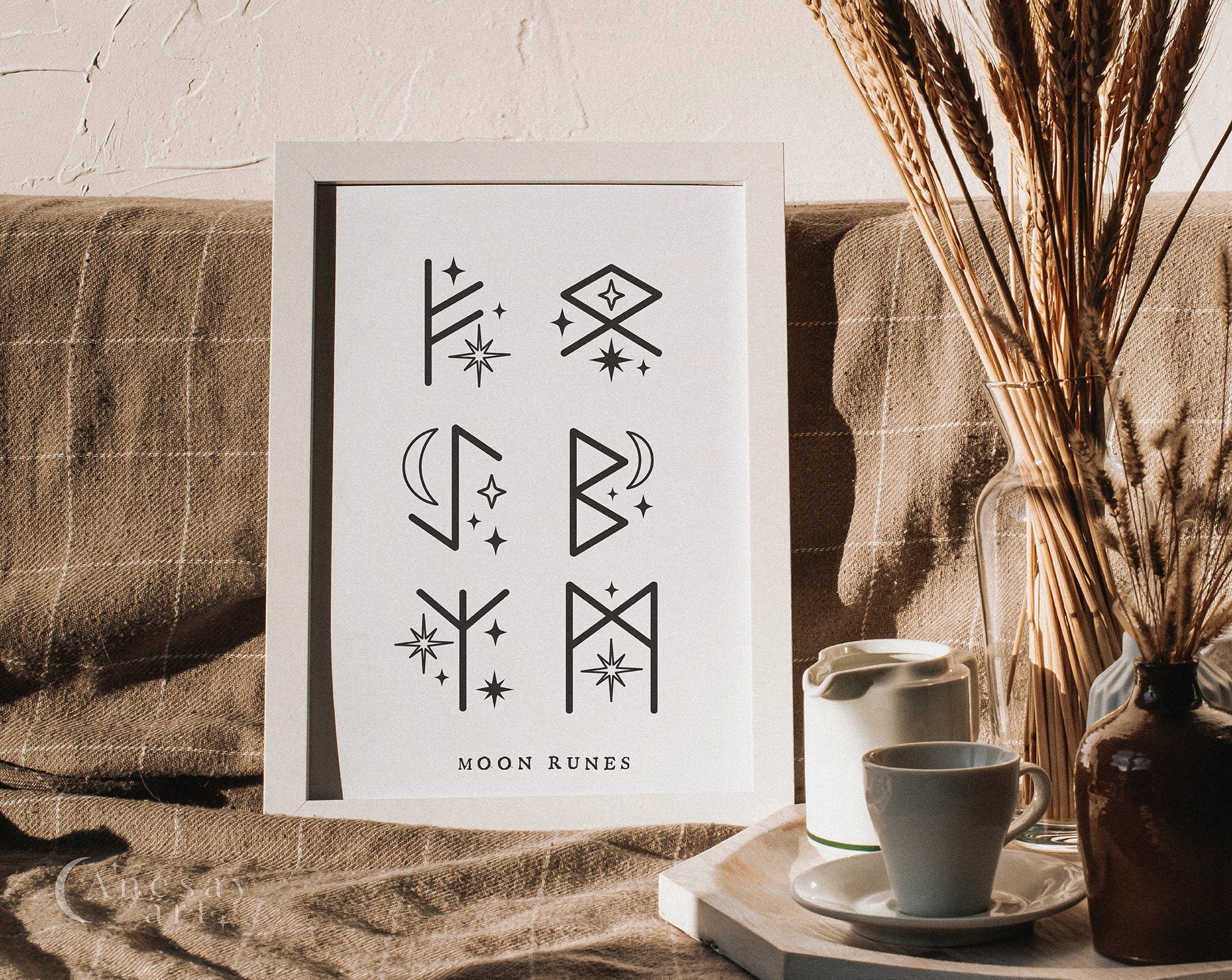 Celestial Moon Runes SVG Viking Symbol Svg Files for CRICUT - Etsy UK