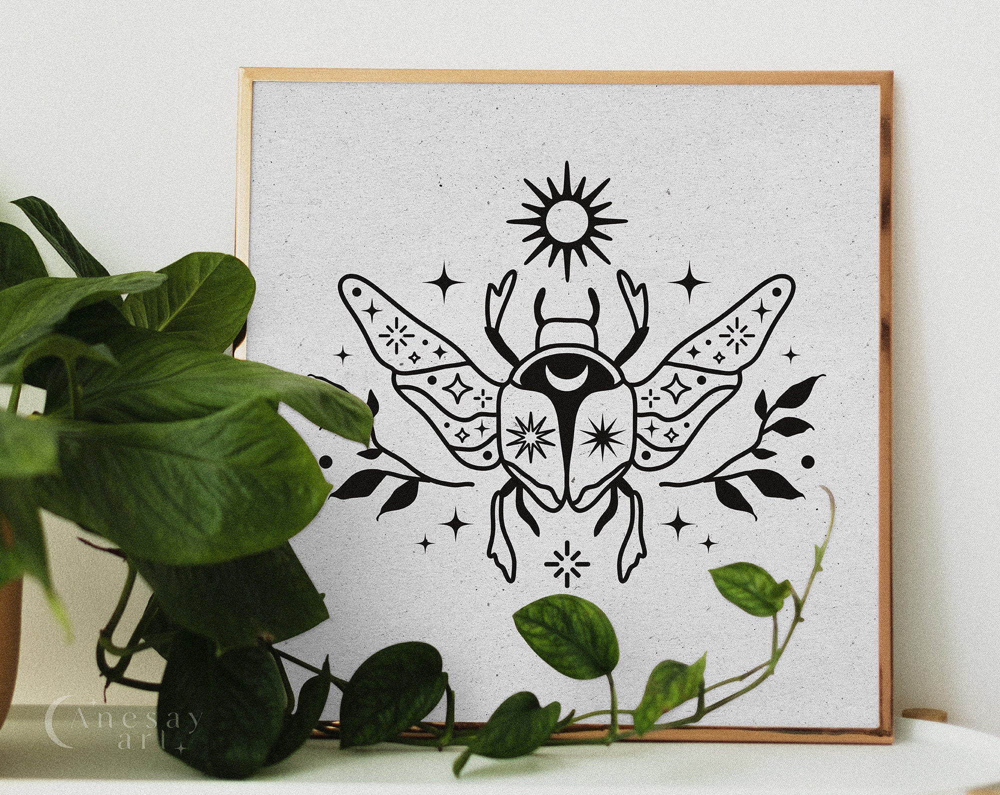 Celestial Insect Svg Magic Beetle Svg Files for Cricut - Etsy