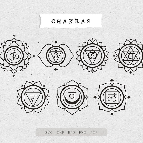 Chakra Svg Chakra Symbols Svg Buddha Svg Chakra Symbols Svg Dxf Png ...