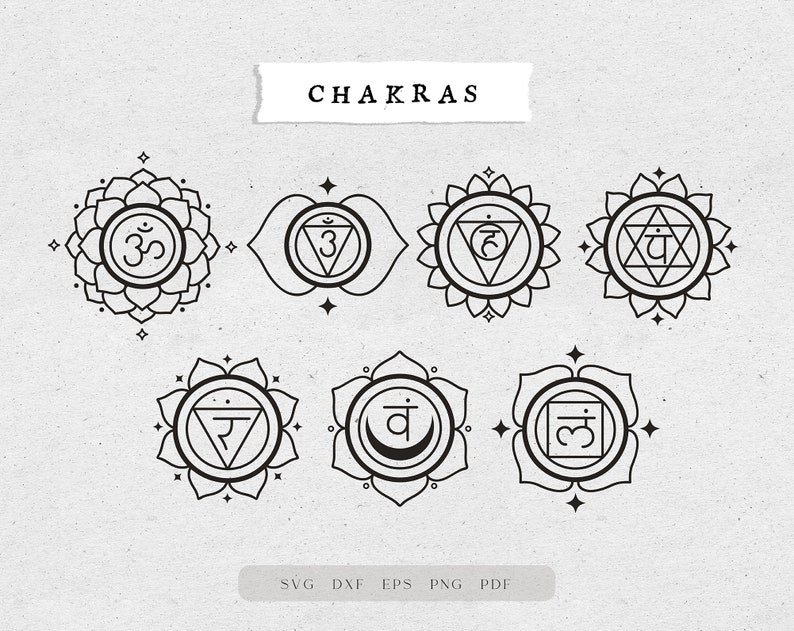 Celestial Chakra SVG Namaste Svg Files for CRICUT Meditation - Etsy