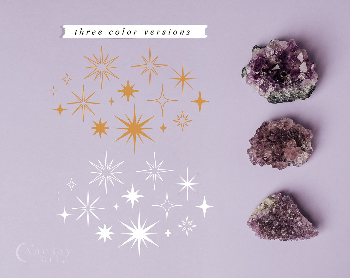 Star and Sparkles SVG Celestial Svg Files for CRICUT - Etsy