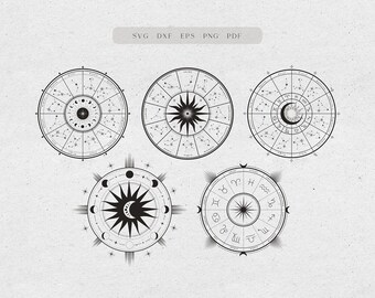 Moon Svg Bundle Boho Moon Phases Svg Floral Moon Svg File - Etsy