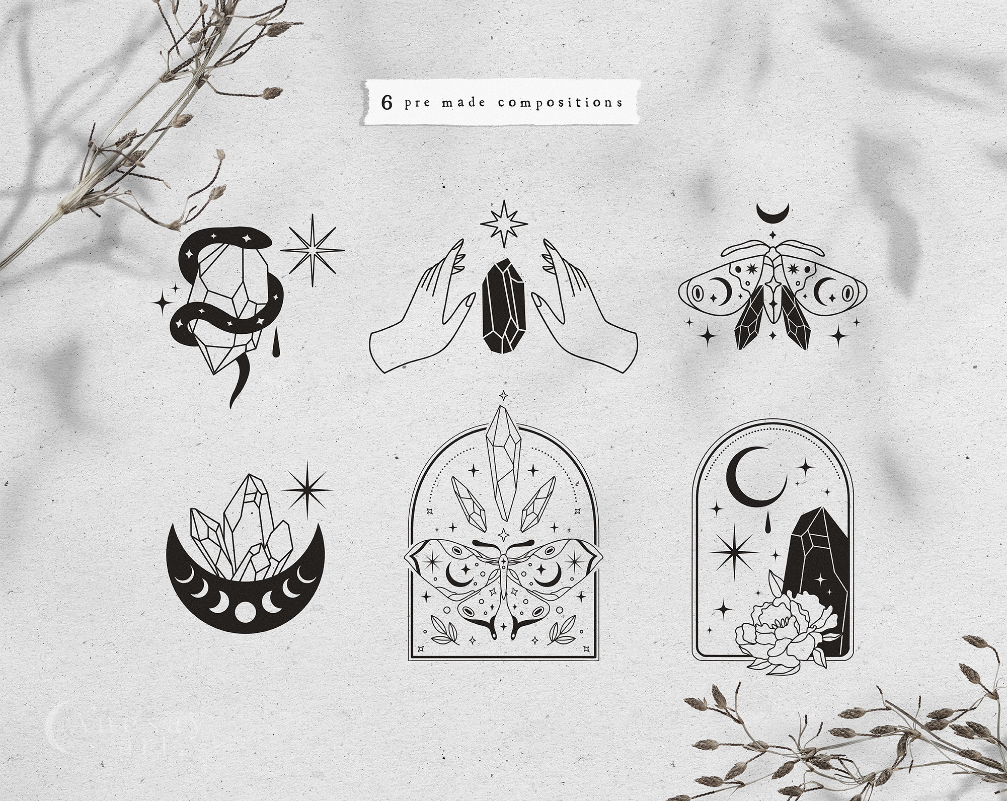 Celestial Crystal Svg Moon Crystal Svg File for Cricut - Etsy