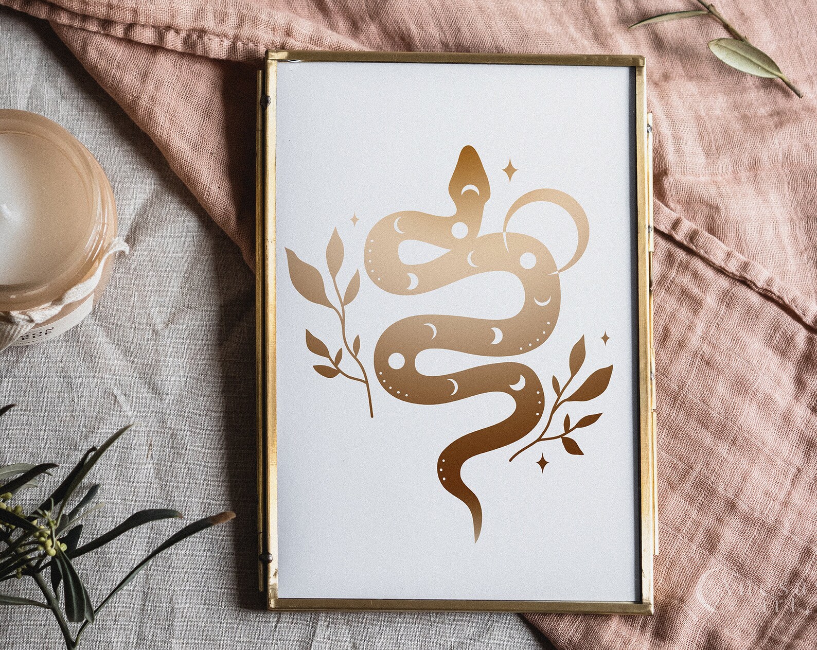 Celestial Snake SVG Moon Phases Snake Svg File for CRICUT Boho - Etsy