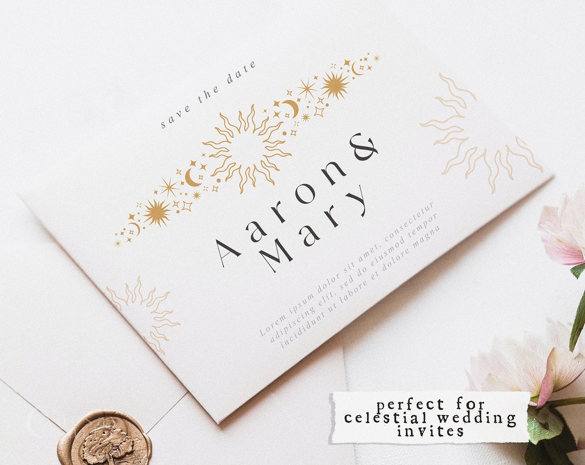 Celestial Sun Frame SVG Magical Sun Divider Svg Files for - Etsy