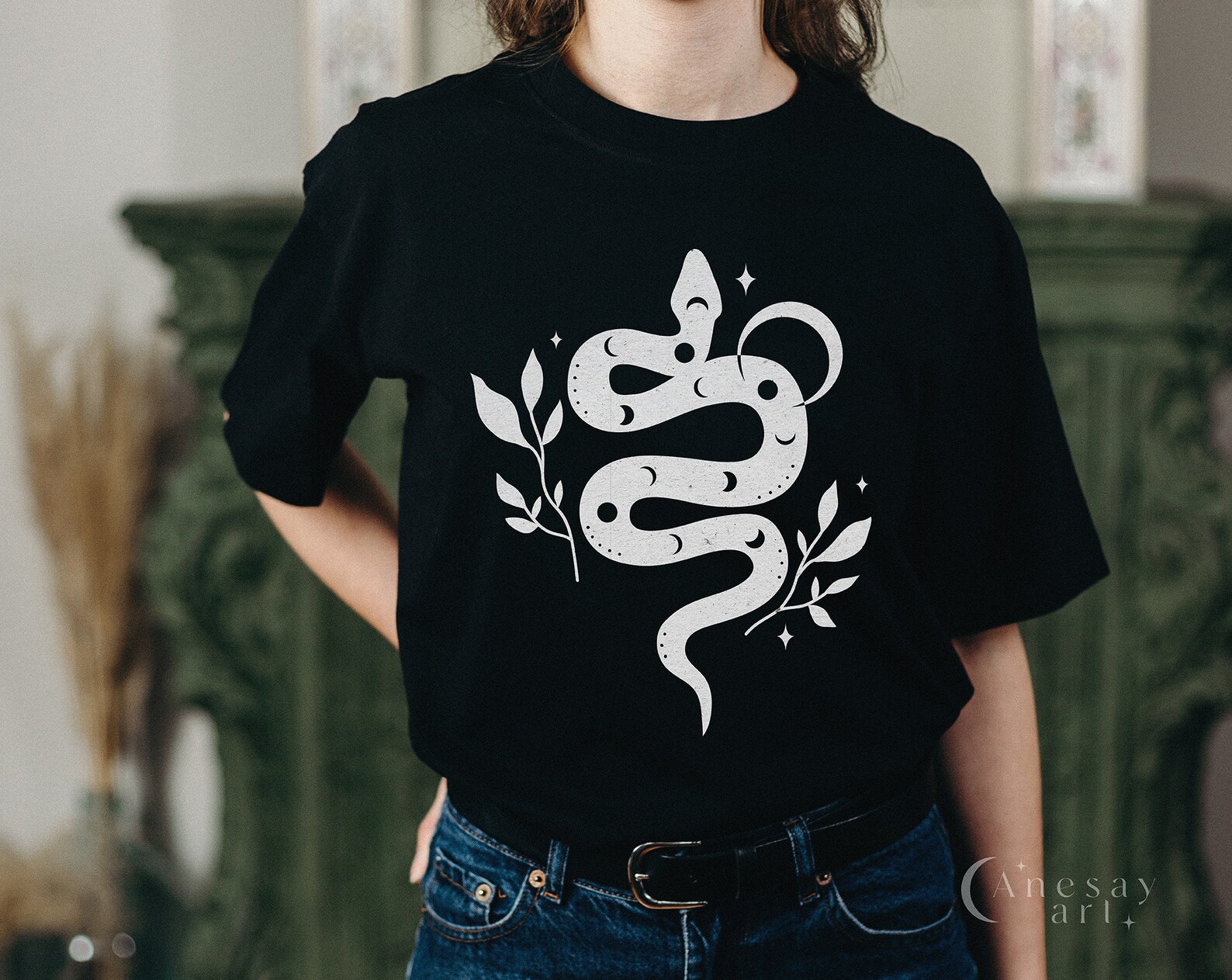 Celestial Snake SVG Moon Phases Snake Svg File for CRICUT Boho - Etsy