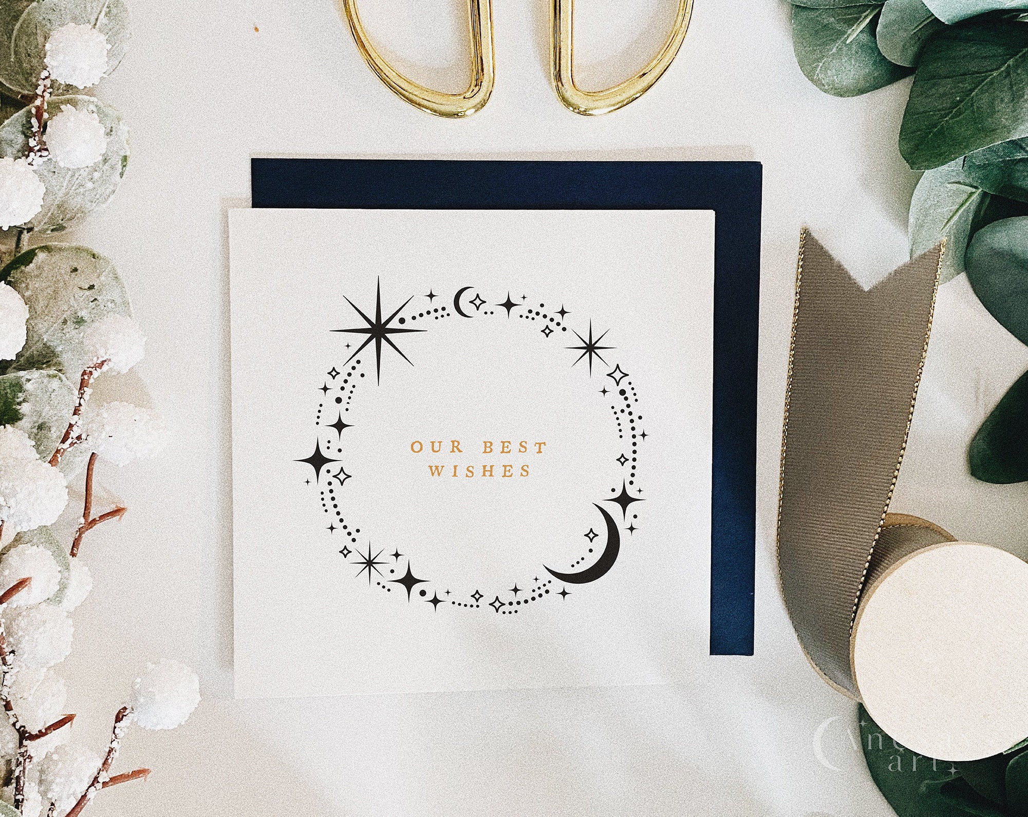 Celestial Circle Frame SVG Moon and Stars Magical Frame - Etsy UK