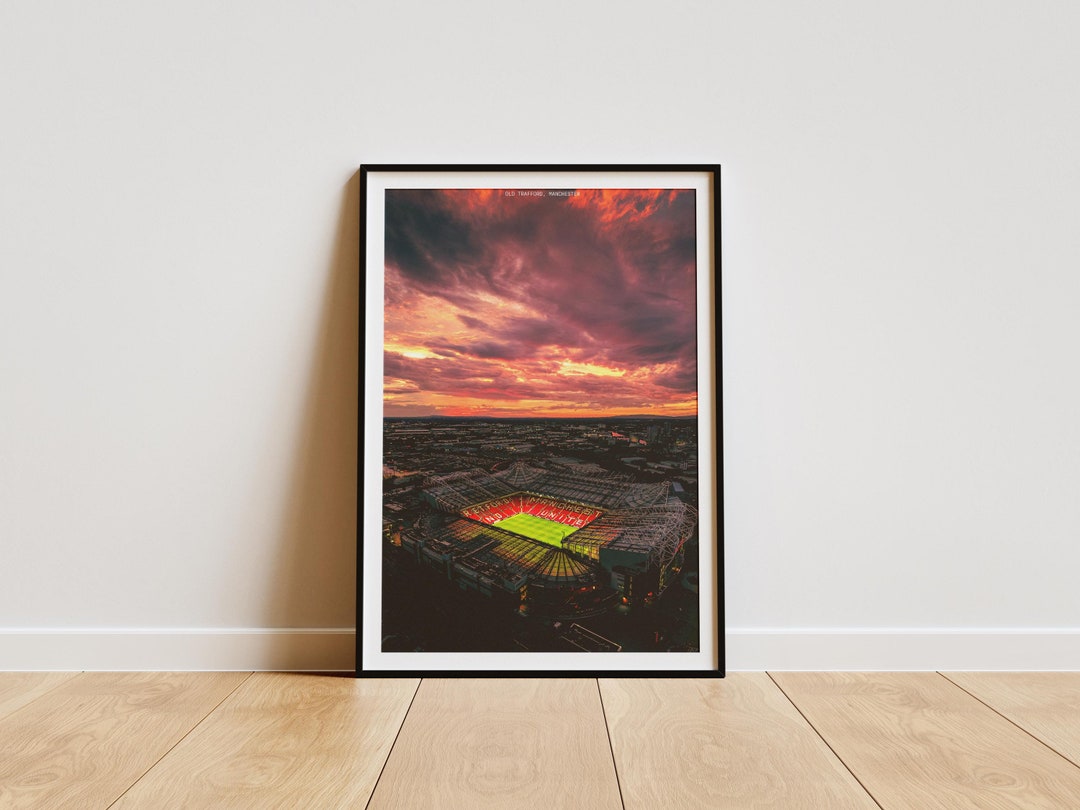 Old Trafford Sunset Poster A3/A4+ - Etsy