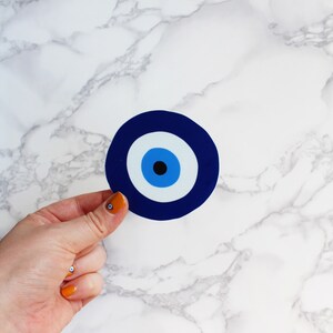 Evil Eye (nazar) Vinyl Waterproof Sticker, Water Bottle Sticker ...
