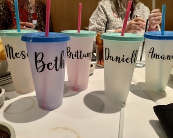 24oz Personalized Color Changing Cups - Etsy