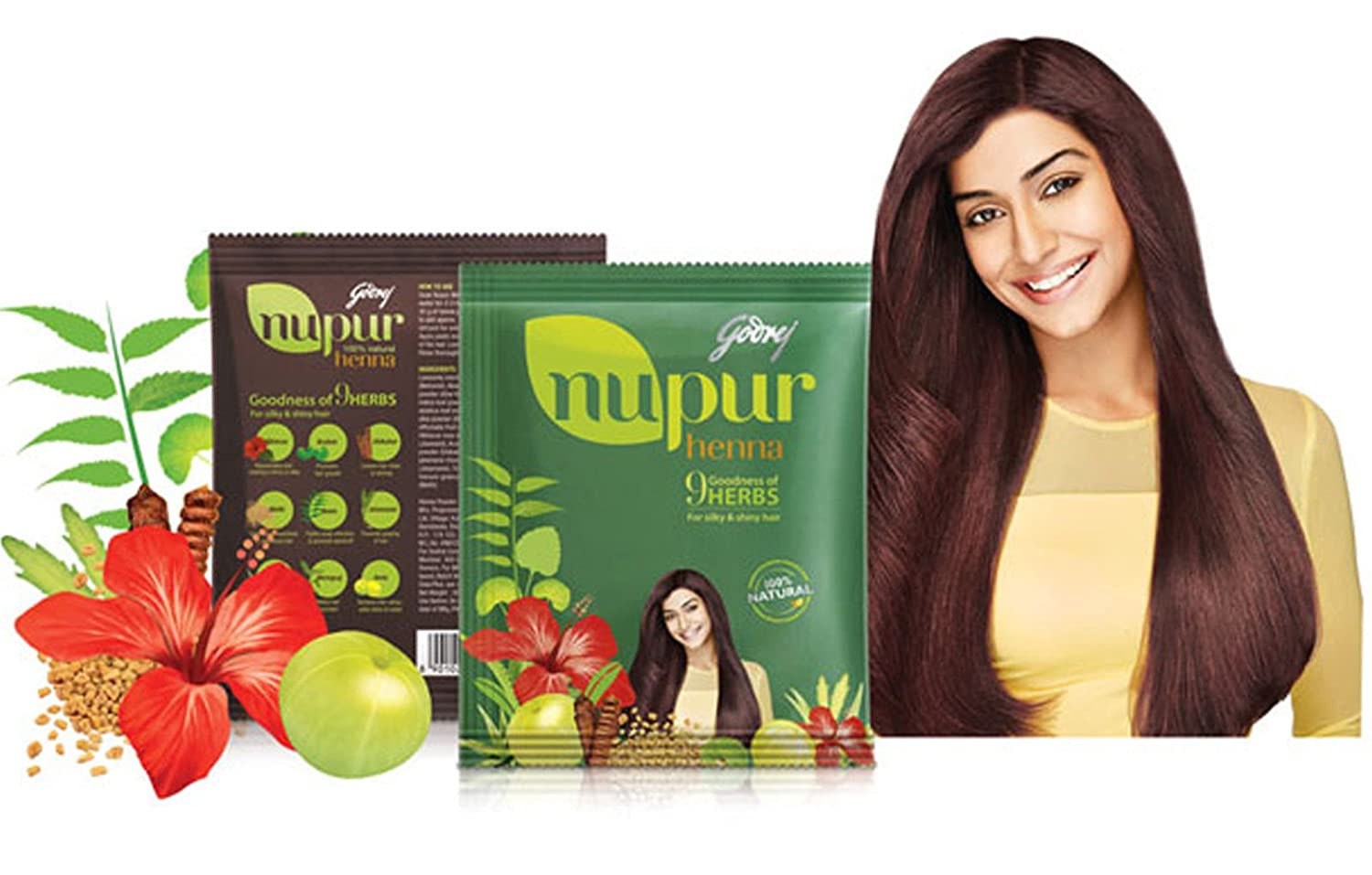 Godrej Nupur 100% Pure Henna mehendi Natural Conditioning and Anti ...