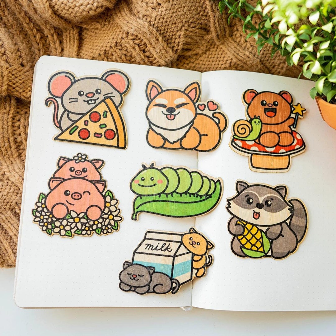 Little Critters Bamboo Stickers Set - Etsy