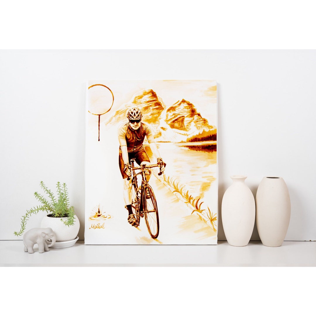 Bicycle Wall Art, Adventure Poster, Cycling Gifts, Bicycle Canvas Print ...
