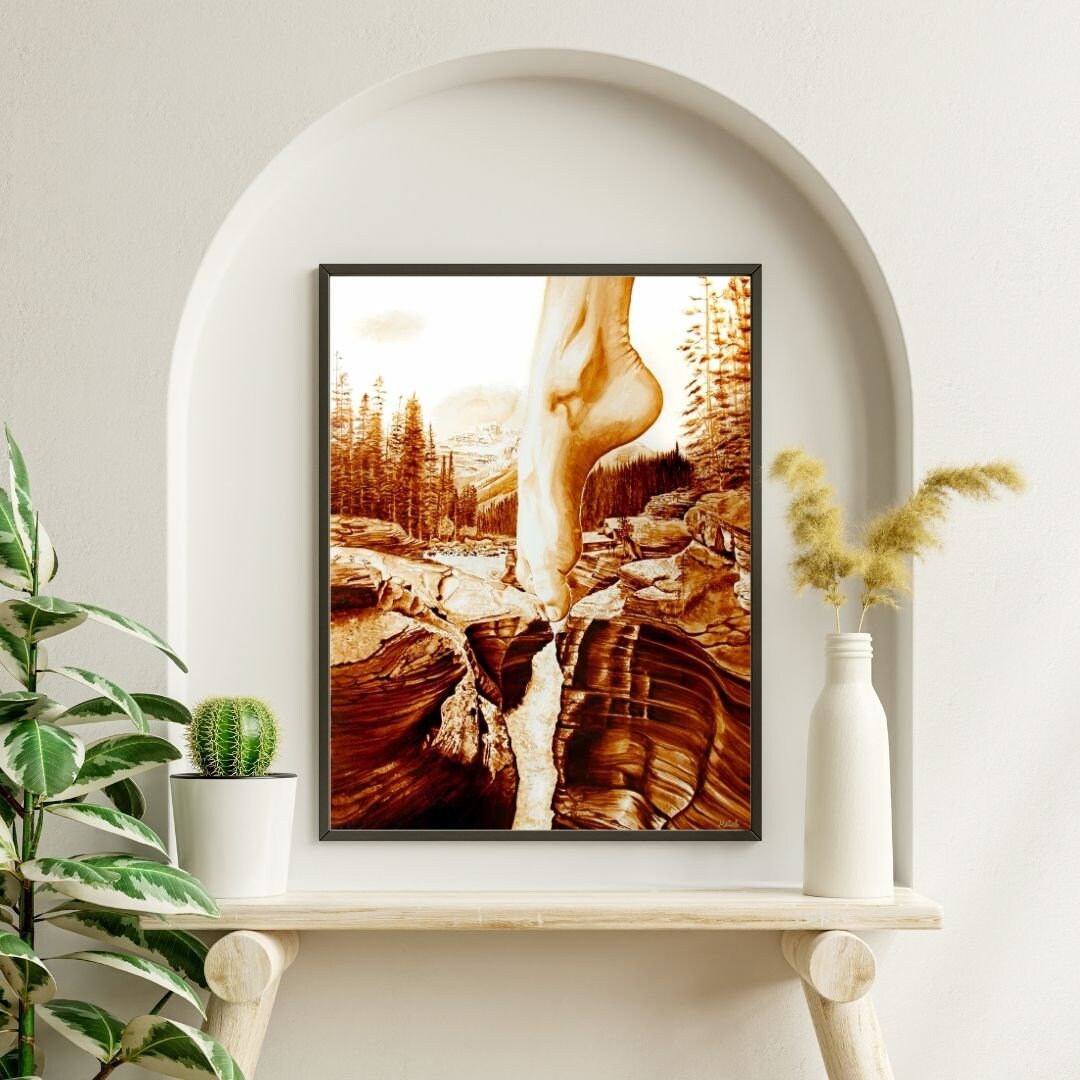 Orthopedic Feet Painting: Radiology Tech Gift, Reflexology Art Print ...