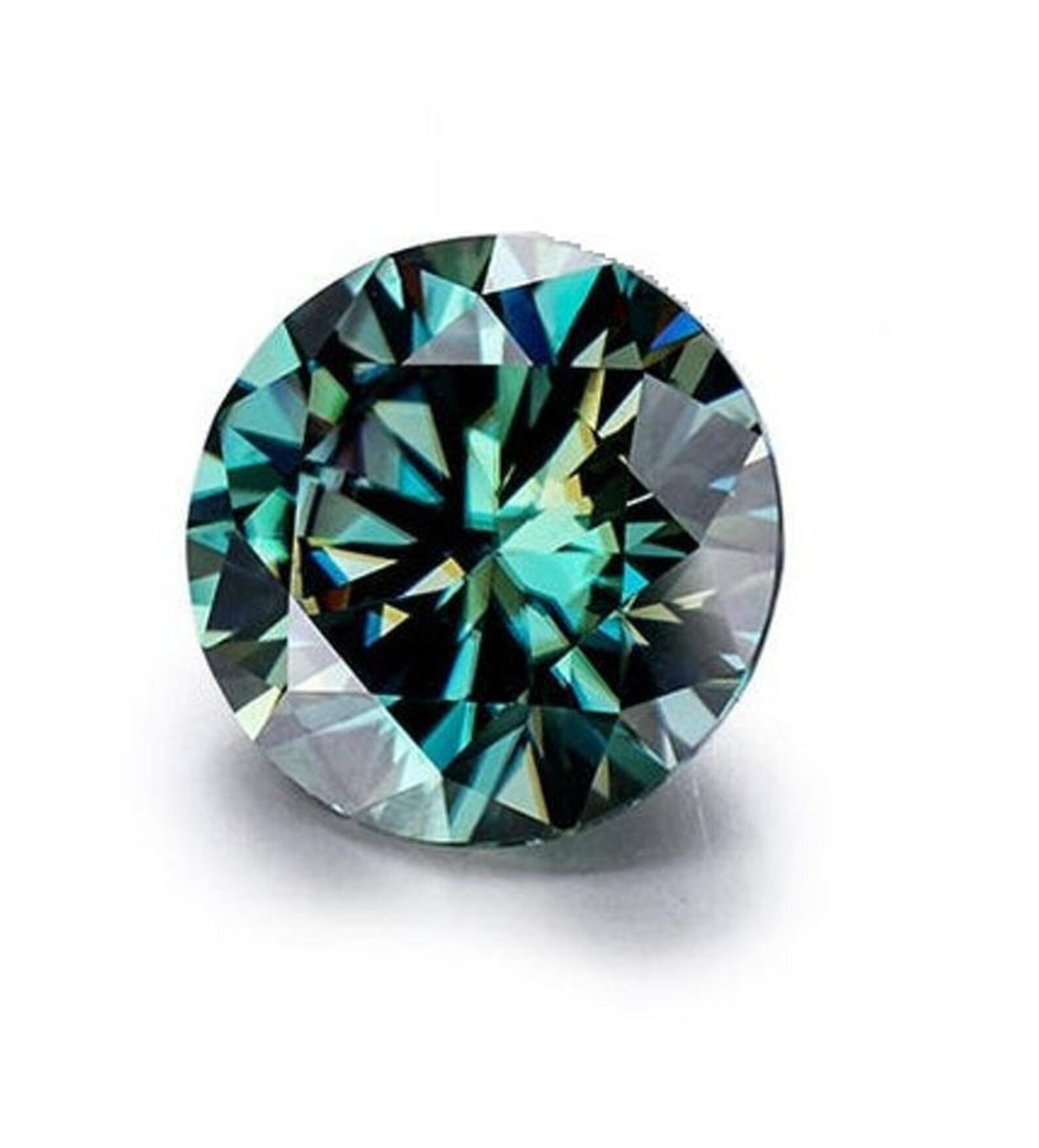 A One Quality Color Moissanite Round Cut Loose Moissanite Cut 8x8 Mm ...